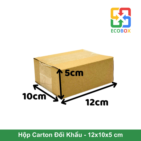 ECOBOX - Hộp carton đối khẩu 12x10x5 cm