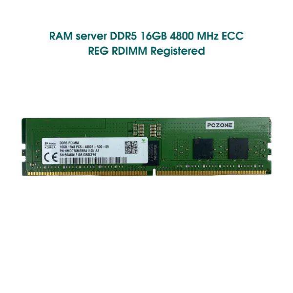 RAM 16GB Registered ECC RDIMM DDR5 4800 Mixed - MẪU KX– Long Vũ Computer
