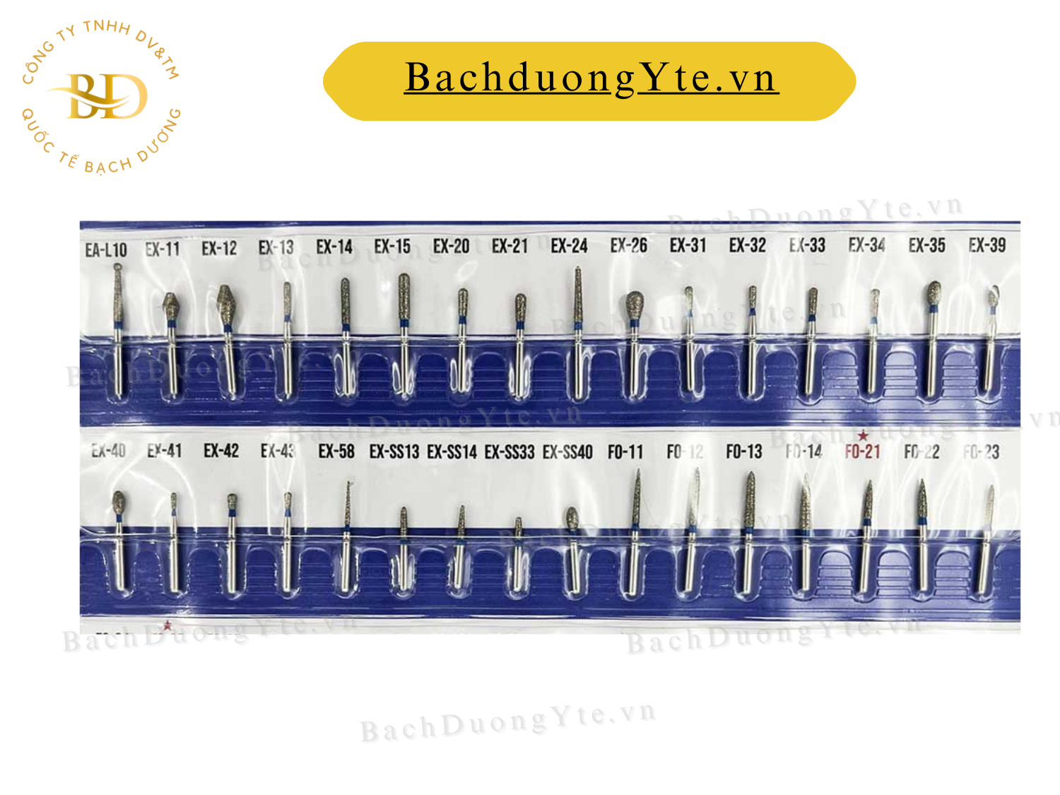Mũi khoan Mani màu xanh nước biển – BẠCH DƯƠNG - Vật liệu, Thiết bị nha ...