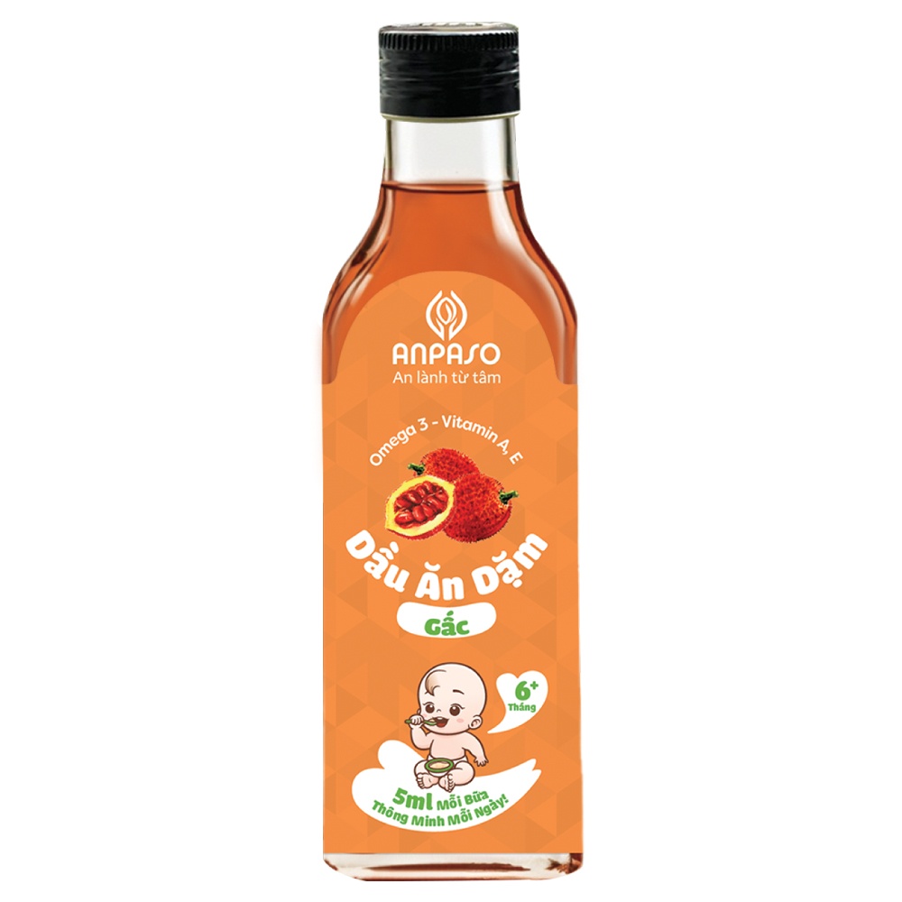 Dầu ăn dặm gấc Anpaso 100ml – Siêu thị Mẹ Bầu Em Bé CuteBaby