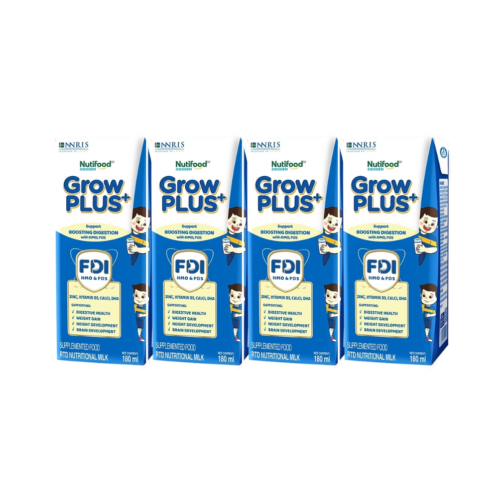 SBPS Nutifood Grow PLUS+ xanh 180ml cho bé trên 1 tuổi (lốc 4 hộp ...