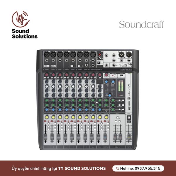 MIXER ANALOG CHÍNH HÃNG - SIGNATURE 12MT – TY SOUND SOLUTIONS