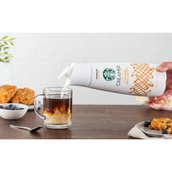 KEM SỮA LỎNG Starbucks CARAMEL MACCHIATO Coffee Creamer, 828ml (28oz ...