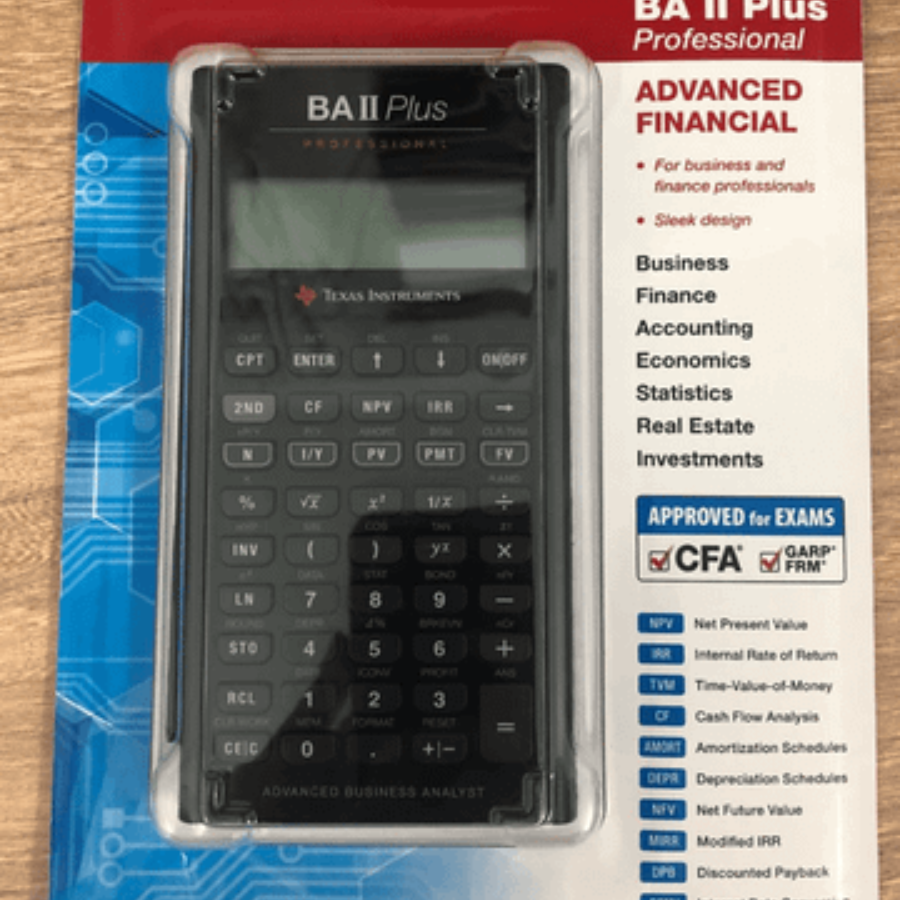 Máy Tính Tài chính Texas Instruments BA II Plus Professional, chính hã ...