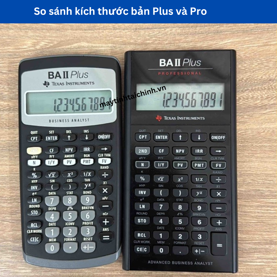 Máy Tính Tài chính Texas Instruments BA II Plus Professional, chính hã ...