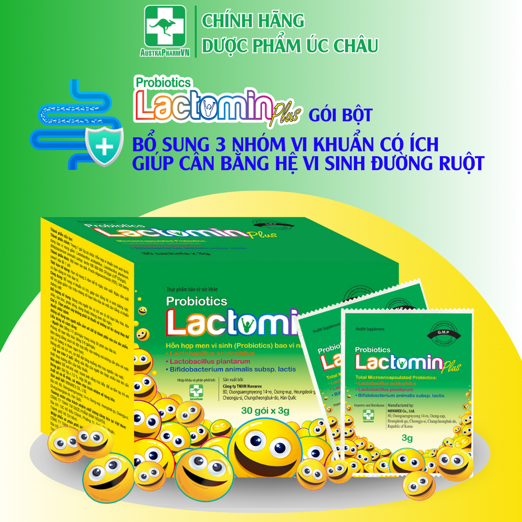 Men Vi Sinh Lactomin Plus - Bổ sung lợi khuẩn, giảm rối loạn tiêu hóa ...