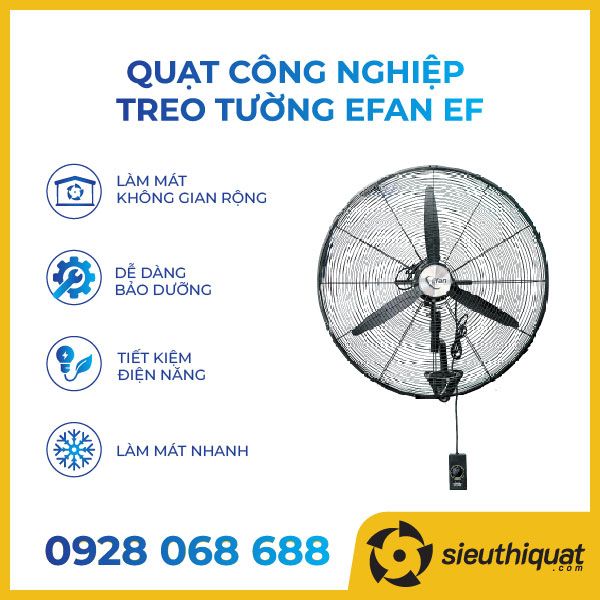 Quạt công nghiệp treo tường EF-E50-3 (3 cánh) – SIÊU THỊ QUẠT