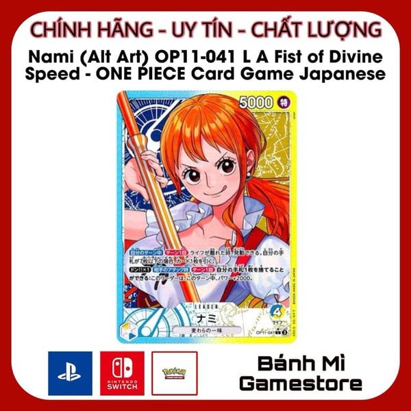 One Piece TCG: Nami (Alt Art) OP11-041 L A Fist of Devine Speed Japane ...