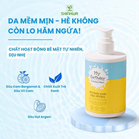 Sữa Tắm Cho Bé Mild Body Wash Giúp Làm Sạch Dịu Nhẹ, Dưỡng Ẩm Cho Da N ...