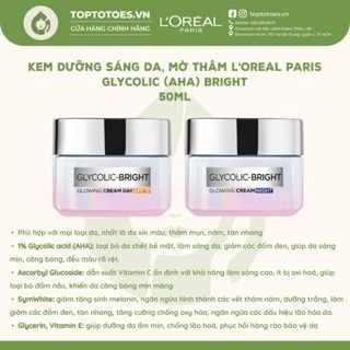 Kem dưỡng ngày/đêm L'Oreal Paris Glycolic (AHA) BrightKem dưỡng ngày ...
