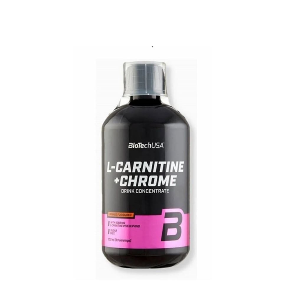 BioTechUSA L-Carnitine + Chrome 500ml - Hỗ trợ đốt mỡ giảm cân